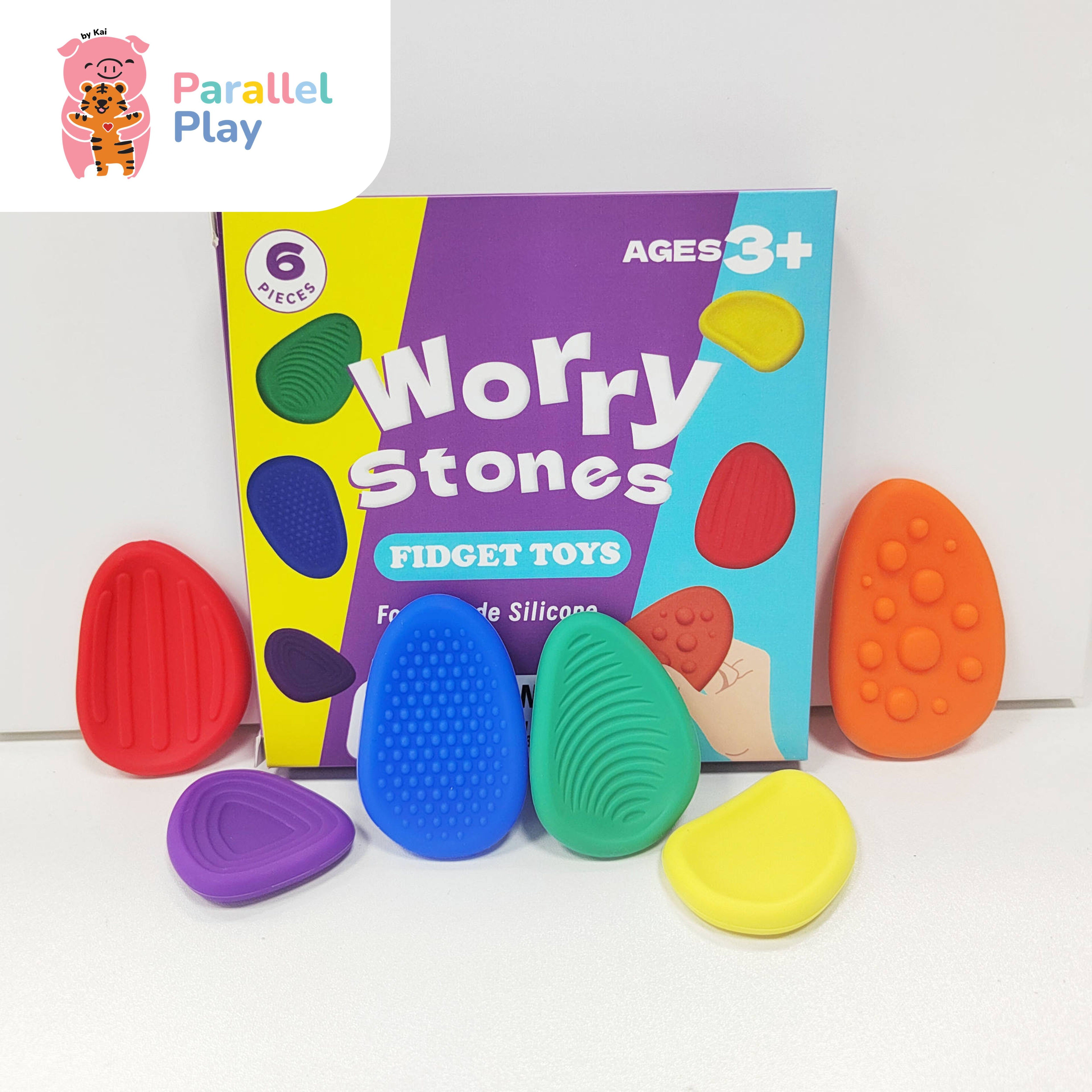 Colourful Worry Stones – Parallel Play by Kai